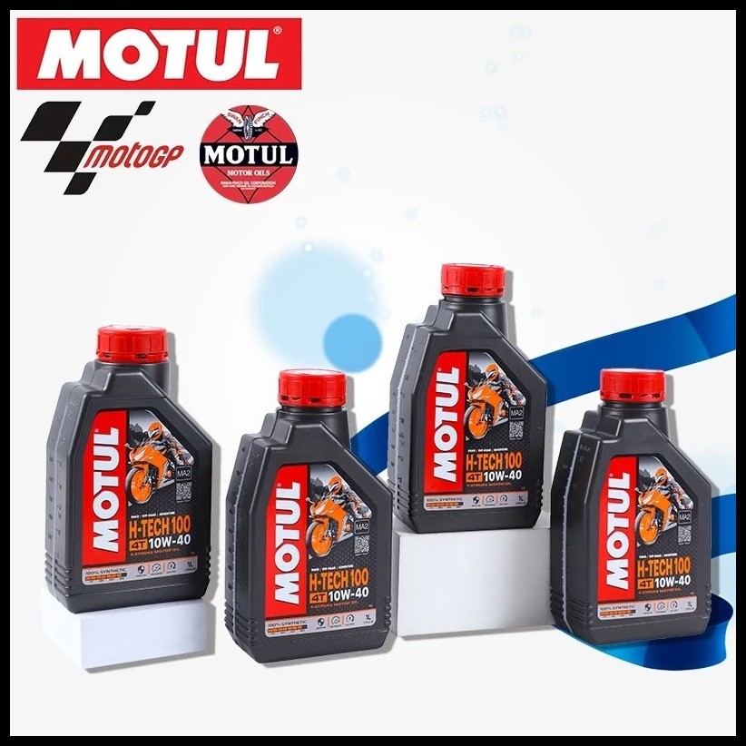 Motul H-tech 100 Oil 1L 10W-40 Fully Synthetic 4-Stroke For Honda Click ...