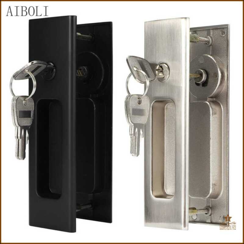 oqia Zinc Alloy Sliding Door Lock Latch Handle Set Bathroom Balcony ...