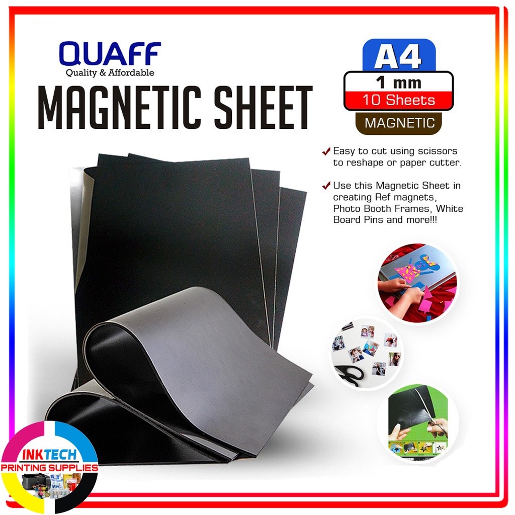 10 PCS QUAFF MAGNETIC SHEETS A4 SIZE | Shopee Philippines