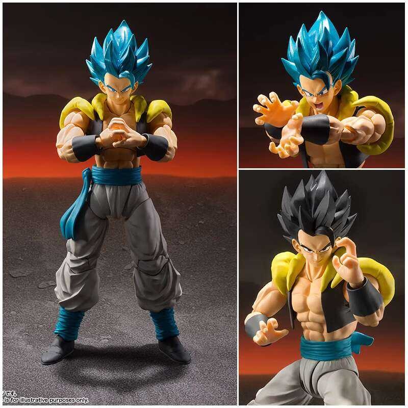 SHF Dragon Ball Super Blue Gogeta Action Figure Saiyan God Model Toy ...