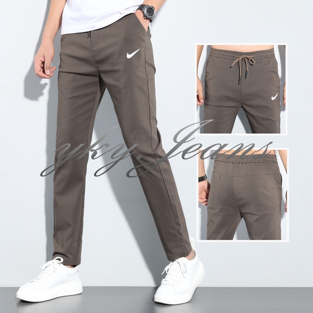 Men's Pants Plain Fashion Trend Korean Style Pants For Men | Shopee ...