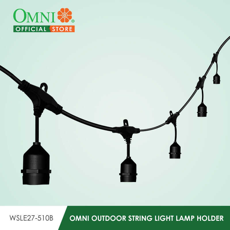 OMNI Outdoor String Light Lamp Holder - Wsle27-510B D3d E09 | Shopee ...