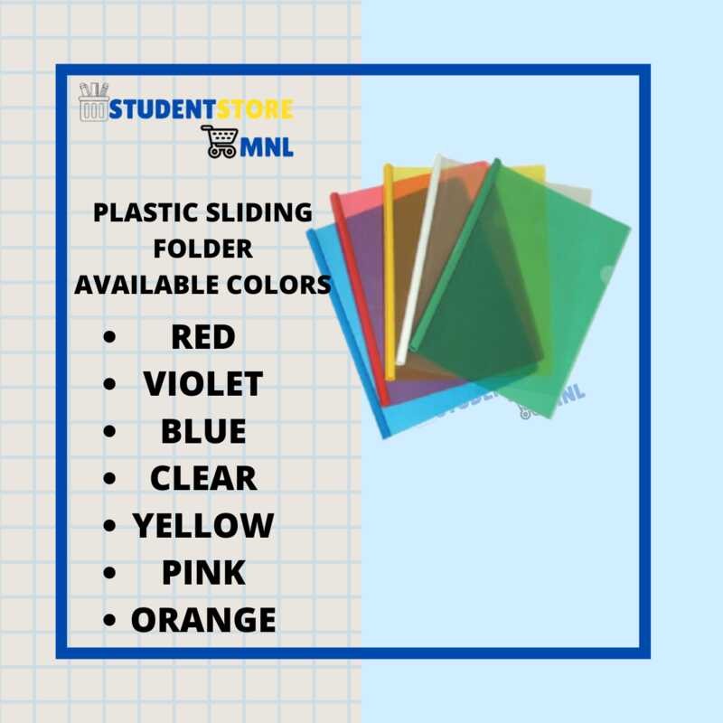 Sliding Folder (Plastic) - Sold Per Pack (1 Dozen) 0Ec B34 | Shopee ...