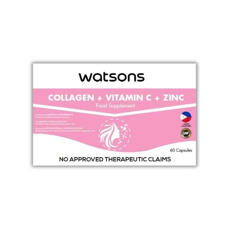 WATSONS Collagen + Vitamin C Zinc 350Mg (Sold Per Capsule) 3E3 464 | Shopee Philippines
