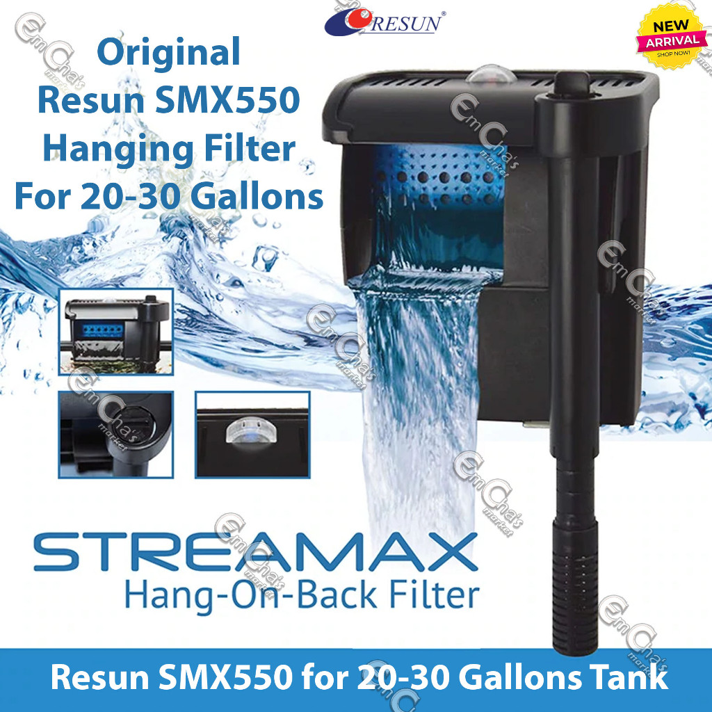 Resun SMX550 6.5watts Streamax Power Hanging Filter (for 20-30 Gallon ...