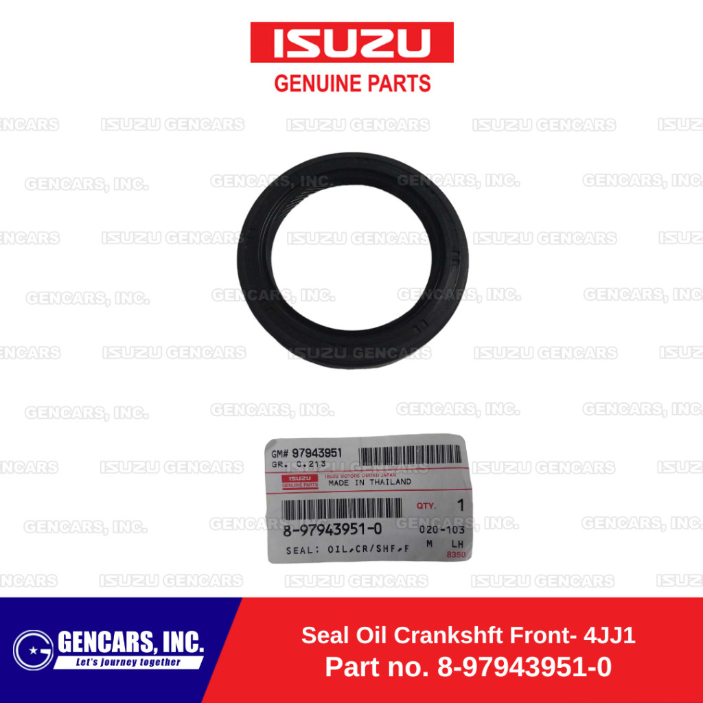 Isuzu Oil Seal Crankshaft Front for Alterra / Dmax 2005-2019 4JJ1 ...
