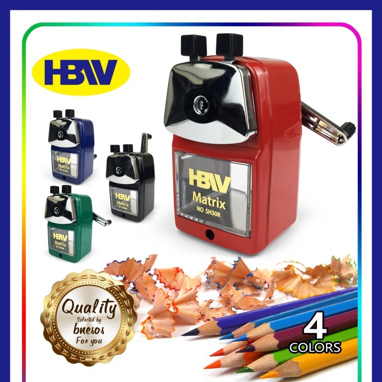 bnesos Stationary School Supplies HBW Pencil Sharpener HBW Matrix ...