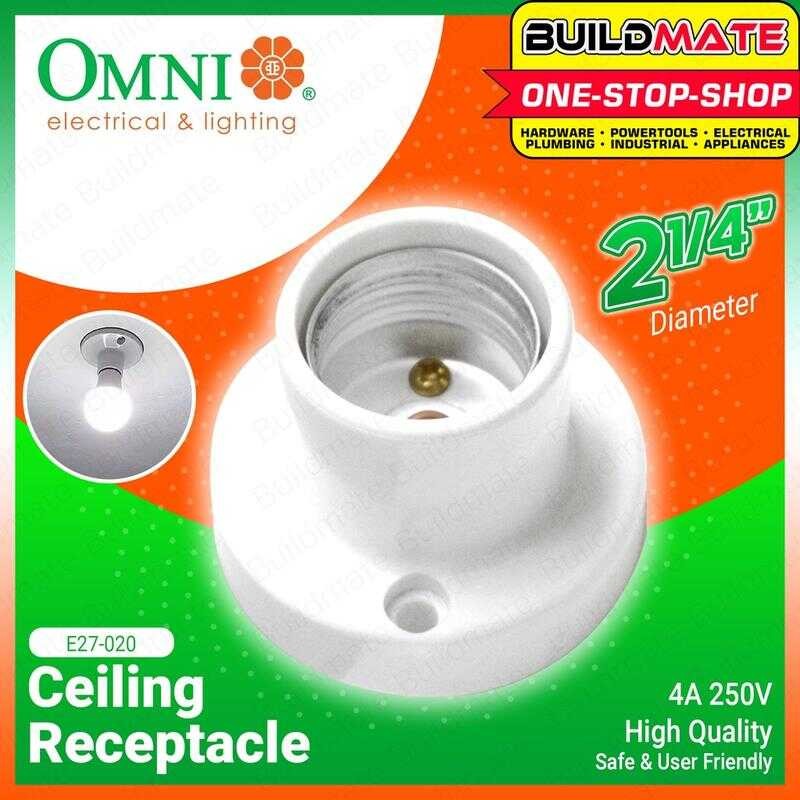 OMNI Ceiling Receptacle 2 1/4" Diameter W/ Screw E27-020 •Buildmate ...