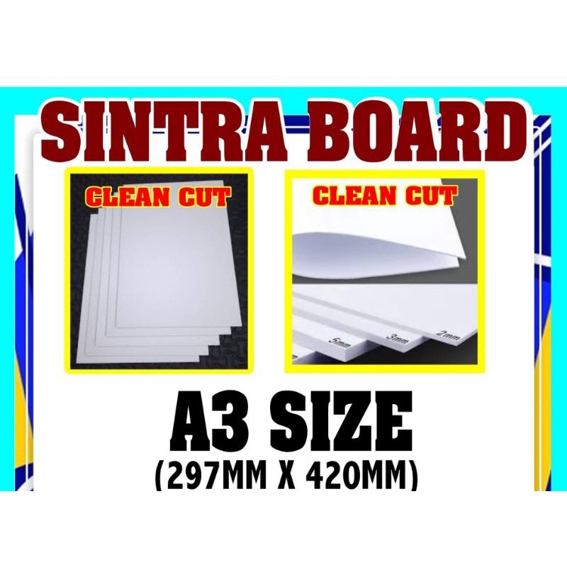 1.5mm SINTRA BOARD A3 SIZE (10PCS) | Shopee Philippines