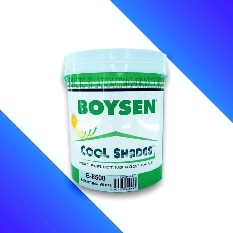 Boysen Roof Paint Waterbased Cool Shade B-8500 White 6Be | Shopee ...