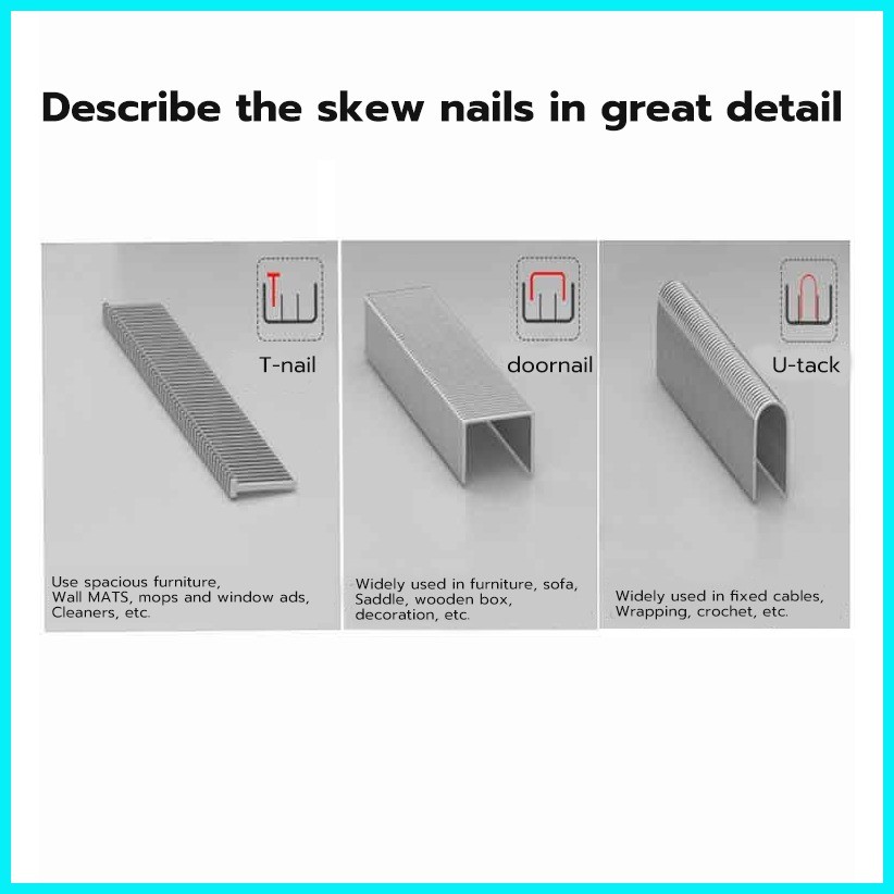 4 In1 Staple Gun/Gun Tacker Heavy Duty Nail Staple Metal Stapler Gun ...