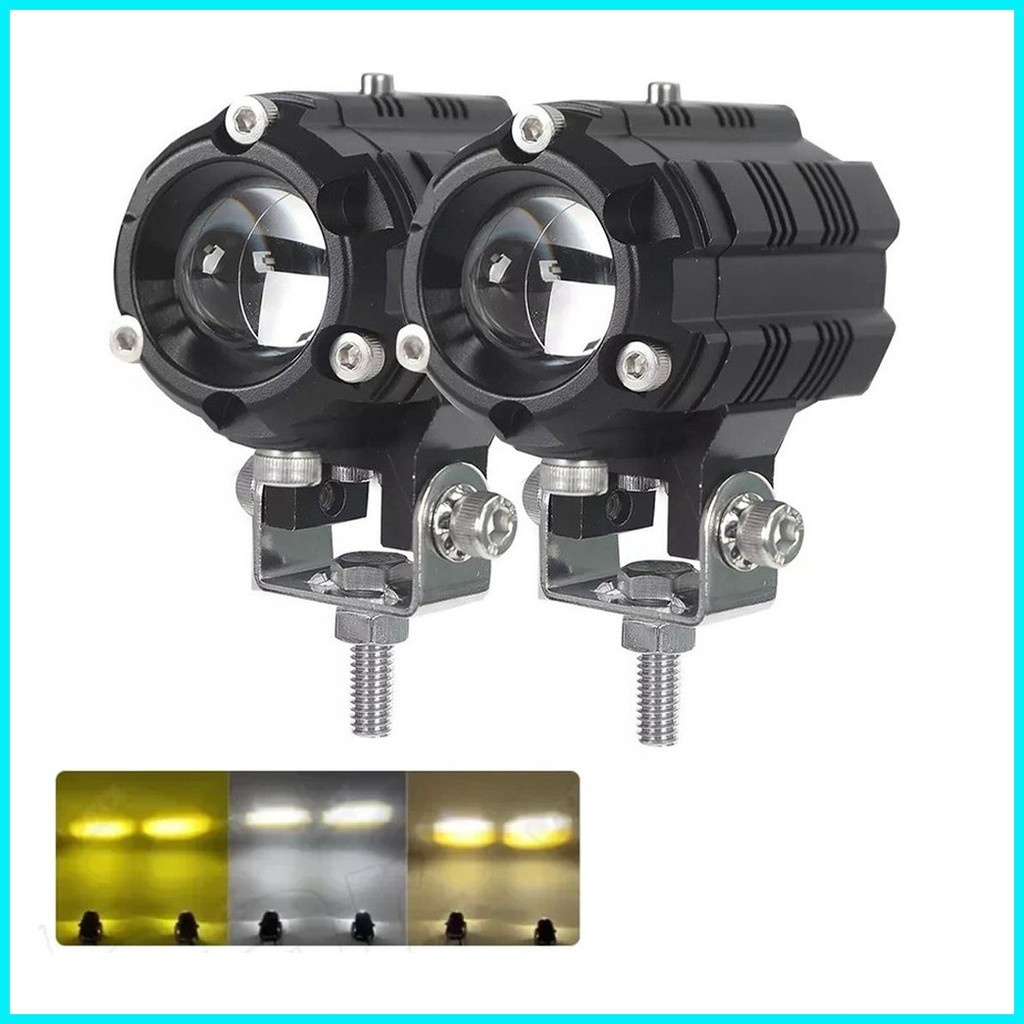Funtimes Brand Mini Driving Light V8 Pro White +Yellow and Red Singl ...