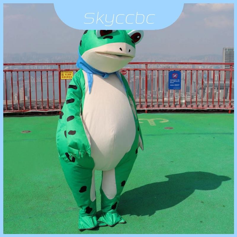 Frog Costume Plush With Ventilation Fan For Children Cartoon Cosplay ...