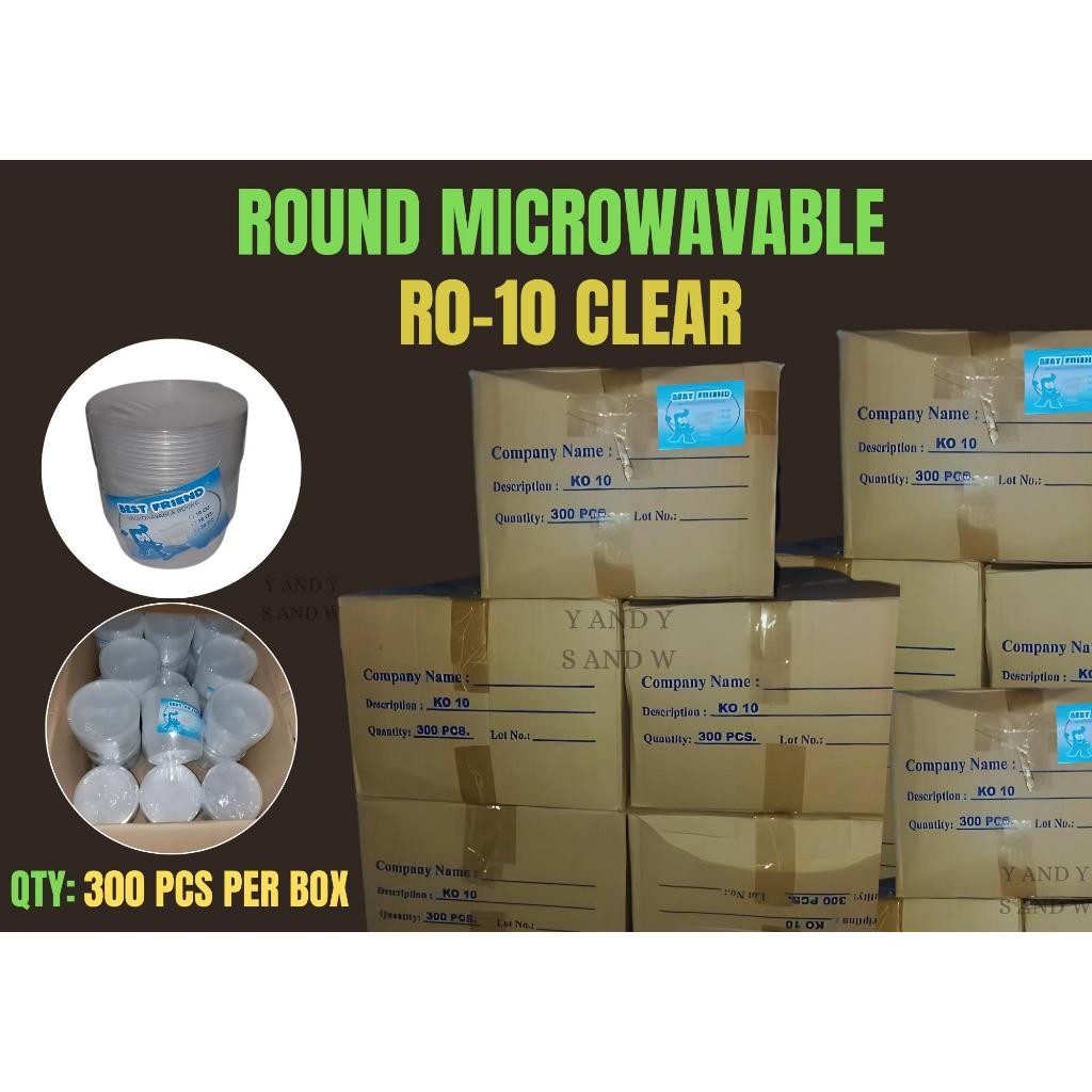 Microwavable Container Round RO-10 (300 pieces WHOLESALE price per box ...