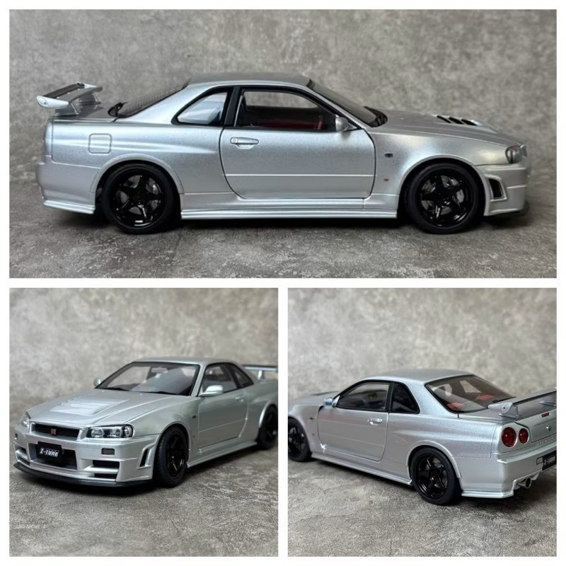 1/18 Scale Almost Real AUTOART Skyline Nissan GTR(R34)V-spec II Z-TUNE ...