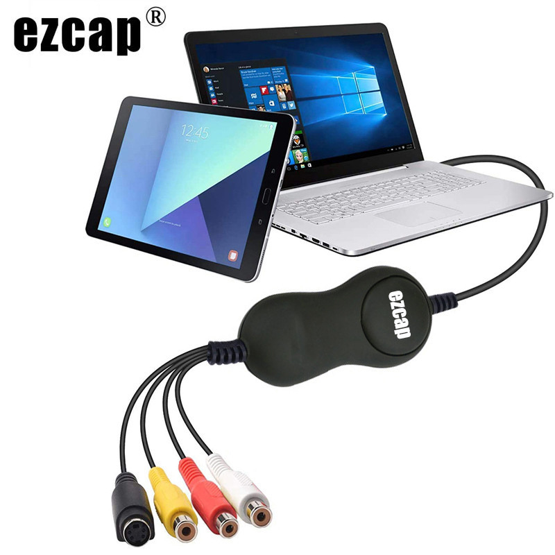 EZCAP 159 USB 2.0 Video Capture Card Grabber for VHS Player Camcorder ...