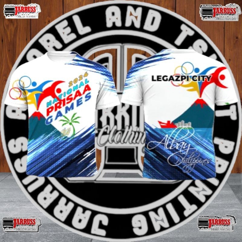 2024 National Prisaa Games tshirt souvenirs full sublemation print ...