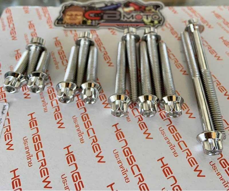 CB ♚ Moto: HENG CRANKCASE BOLT SET PARA KLIK V1 V2 & V3 125 / 150 CNC ...