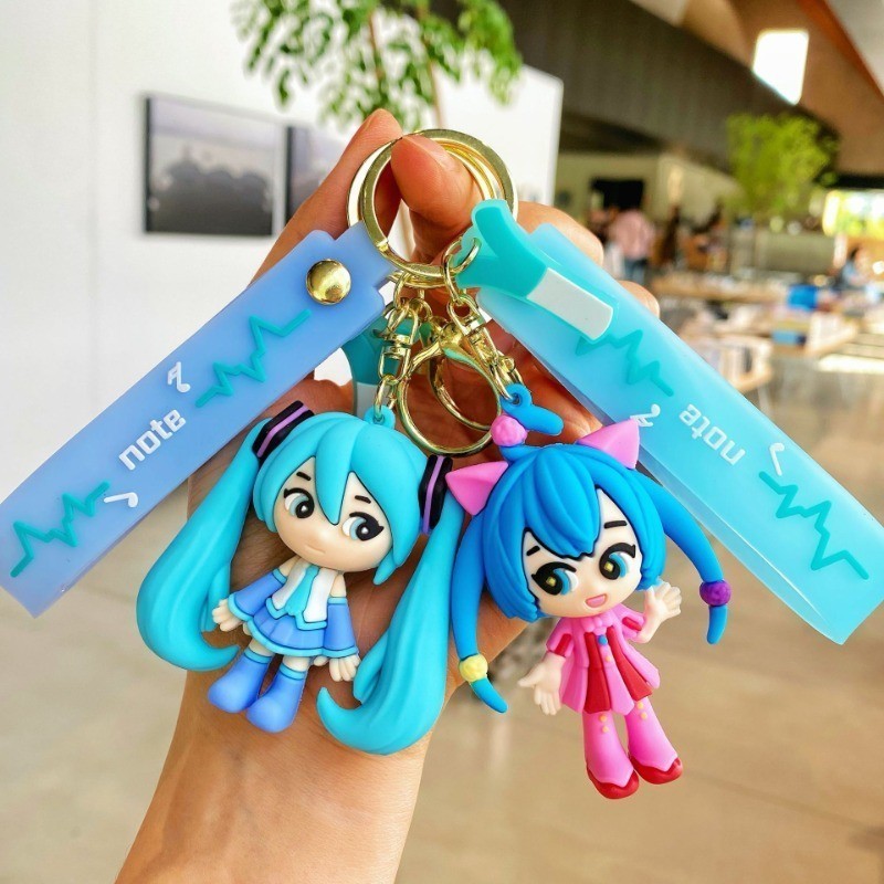 Anime Keychain Hatsune Miku Keychain Cartoon Cute Pendant Animation ...