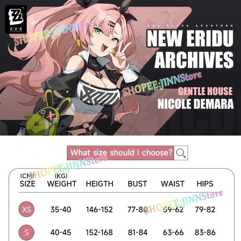 - JINN - NICOLE Cosplay Game ZENLESS ZONE ZERO Cosplay Costume NICOLE ...
