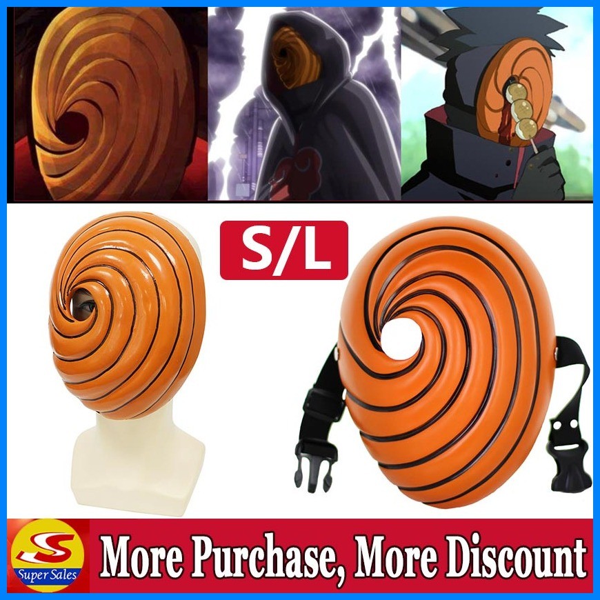 SuperSales】Akatsuki Uchiha Mask Tobi Obito Akatsuki Ninja Madara ...