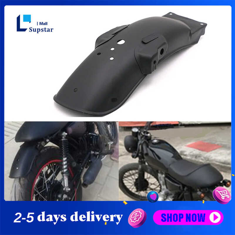 2025 Universal Motorcycle Black/Chrome Cafe Racer Rear/Front Retro ...