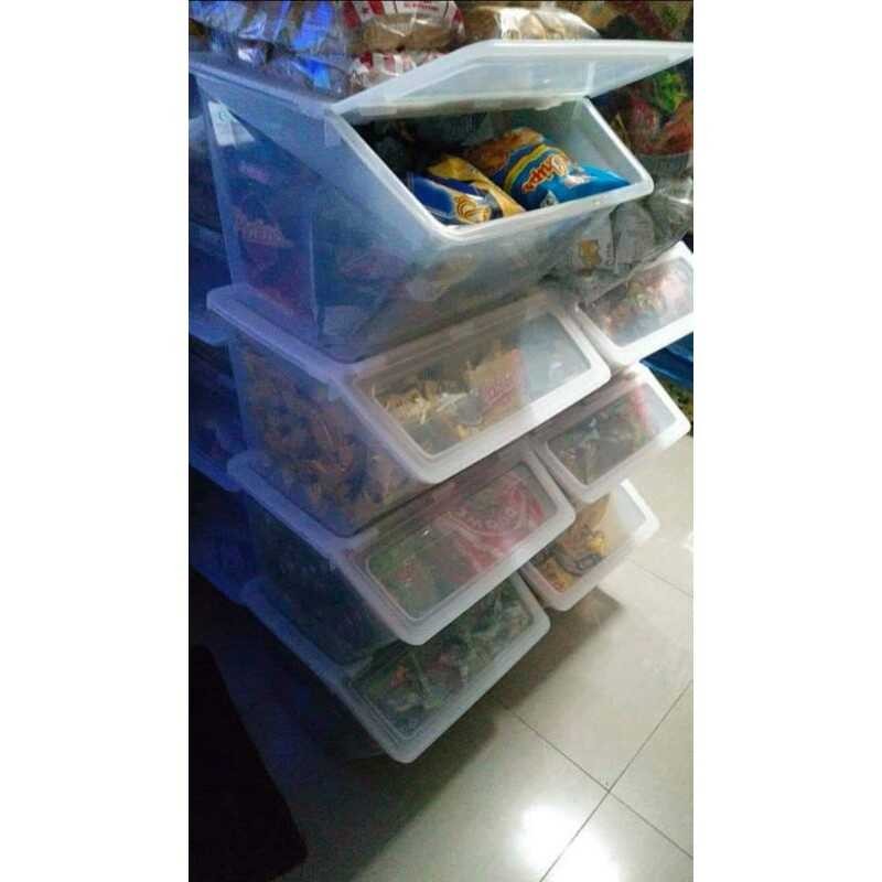 & Flip Top Storage Box Na May Mga Gulong (Malaki) 56L (Maliit) 48L ...
