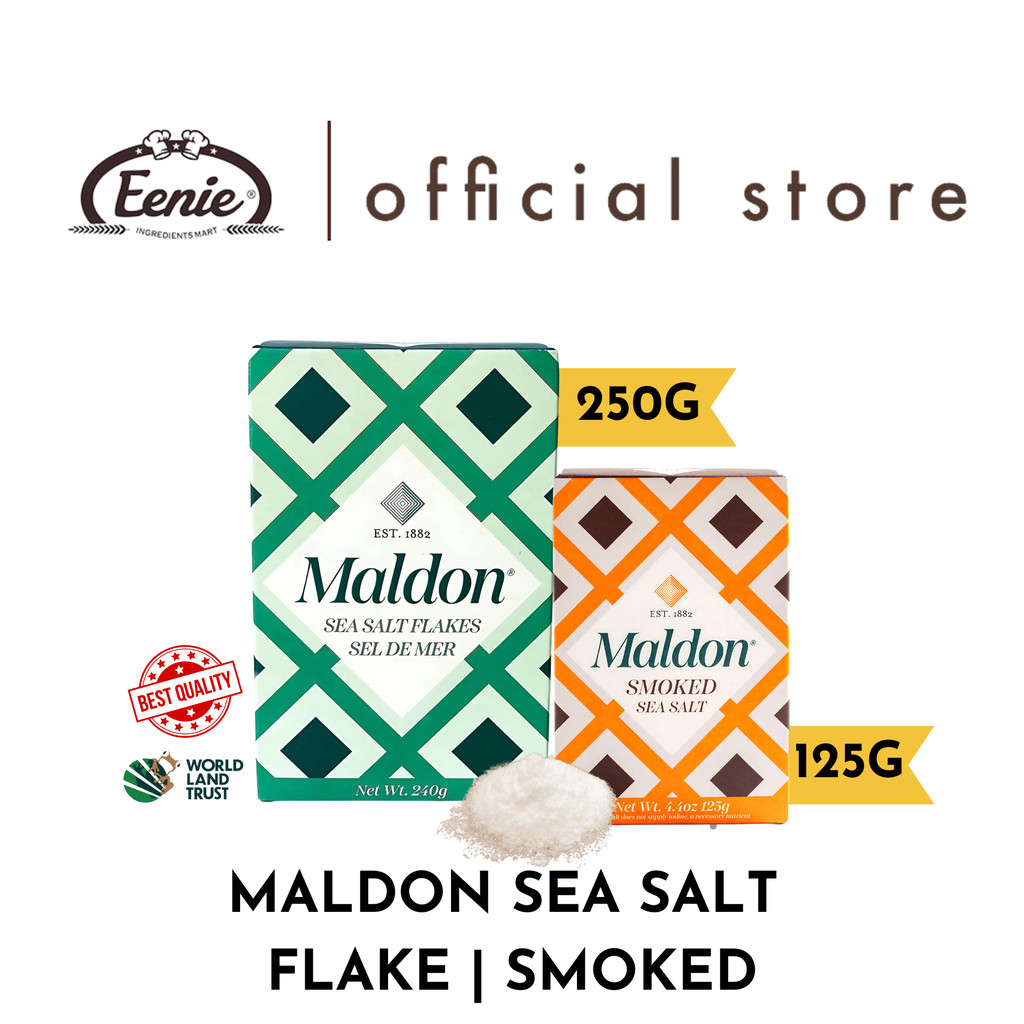 MALDON SEA SALT FLAKE 250G SMOKED 125G | Shopee Philippines