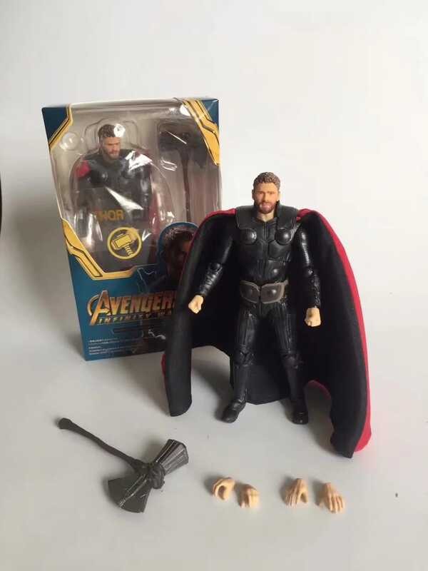 E Avengers: Infinity War SHF Thor WD Hands On Office Doll Model ...