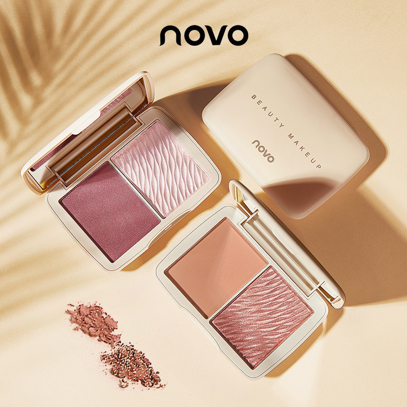 Novo5337 Face Translucent Two-Color Contouring Powder High Gloss Powder ...