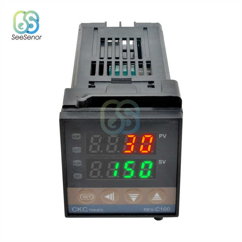Digital PID REX-C100 Intelligent Temperature Controller Universal/K Type REX C100 Thermostat SS ...