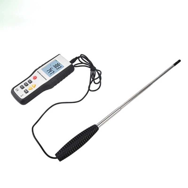 High HTI HT-9829 Sensitivie Digital Portable Wind Speed Meter Hot Wire Thermal Anemometer Anemo ...