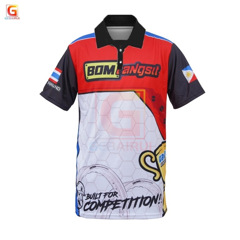 BOM RANGSIT Sublimation Shirt Short Sleeves Round Neck Tshirt POLO ...