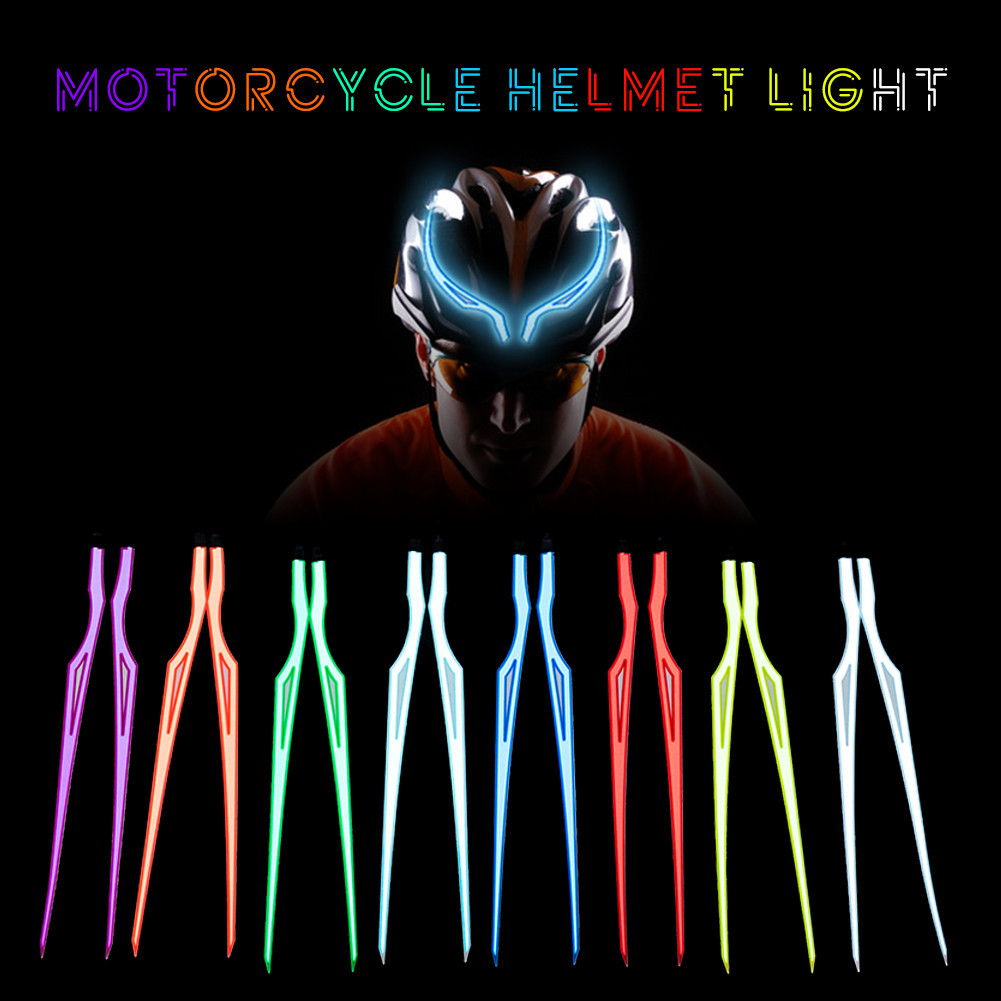 OM Motorcycle Helmet Light Night Riding Signal Helmet 4 in 1 EL Light 3 ...