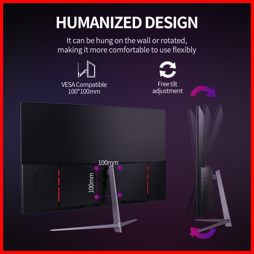 ♠ EXPOSE 24/27 inch curved monitor IPS 75hz/165hz Office PC Monitor 4k ...