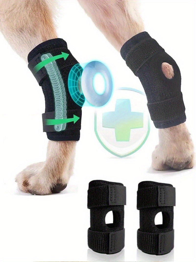 2pcs Pet Knee Pads Dogs Injury Recovery for Leg Hock Joint Wrap Breathable Injury Recover Legs ...