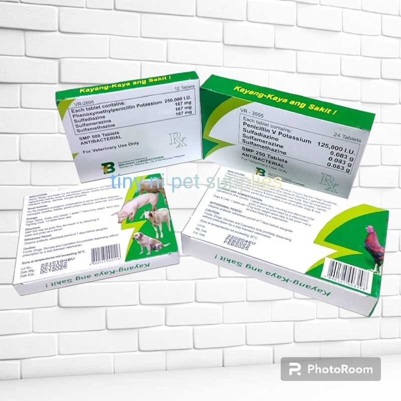 SMP 500 And 250 Tablet For Dog Cat| Sold Per Antibacterial Parvo ...