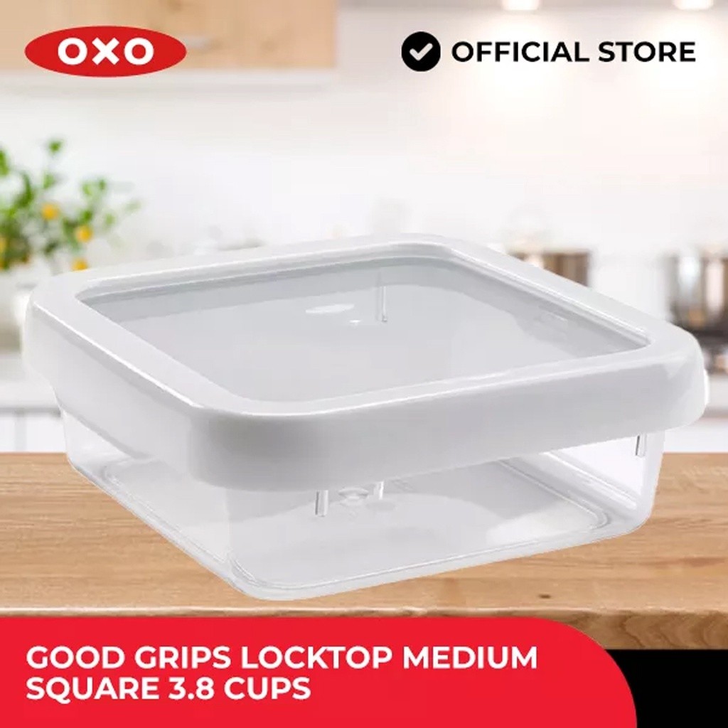 ♞OXO Houseware Good Grips Locktop Square Container - 3.8 Cups | Shopee Philippines