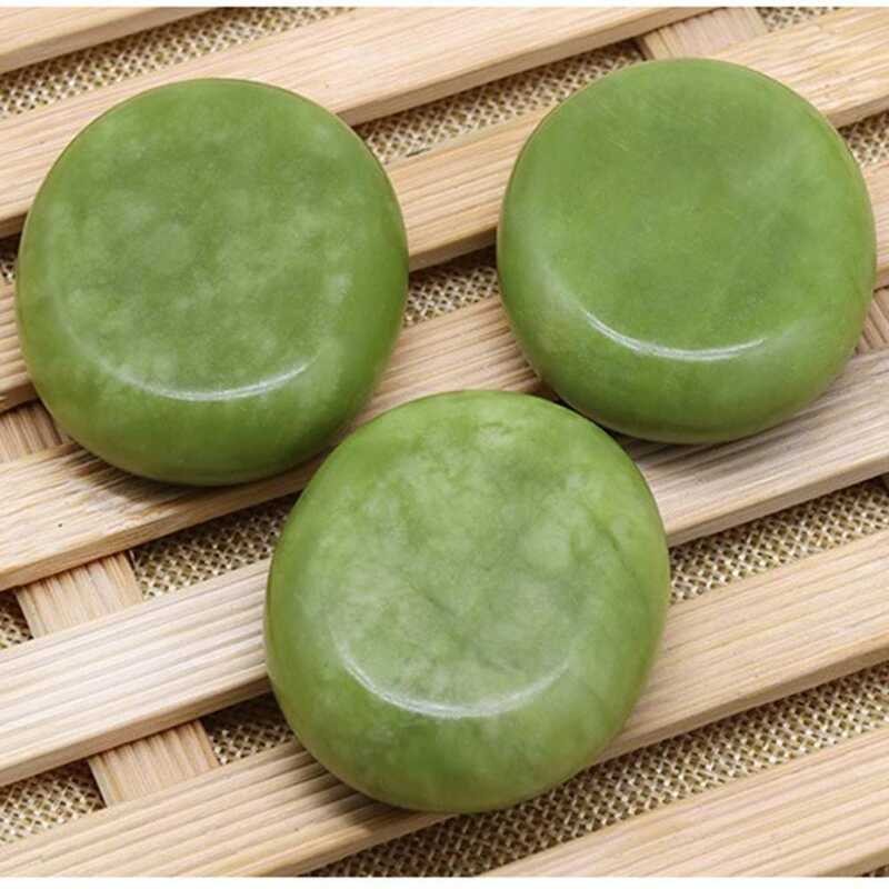 Moon Riverr Natural Jade Stones For Facial Body Hot Stone Spa Massage ...