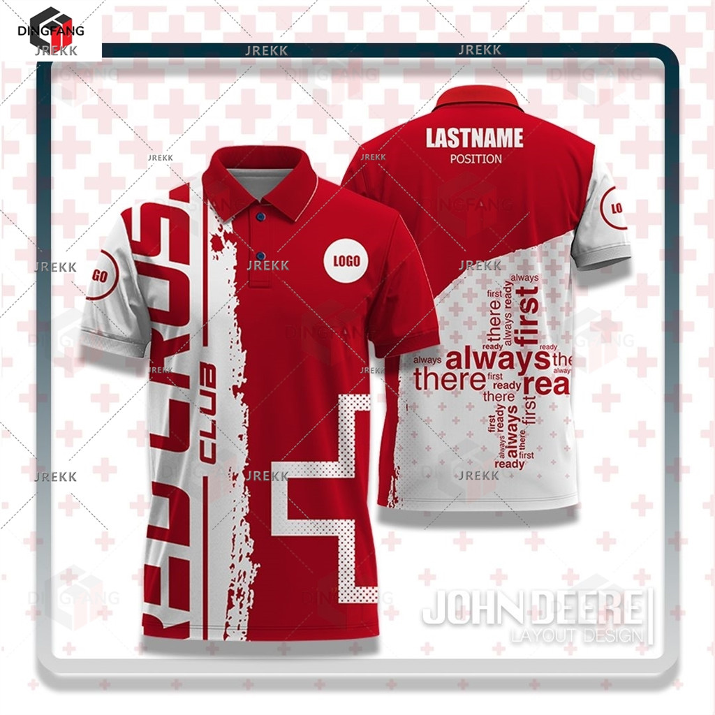 【FREE CUSTOM】POLO Shirt Uniform for RED CROSS | SSLG | SELG | YES-O ...