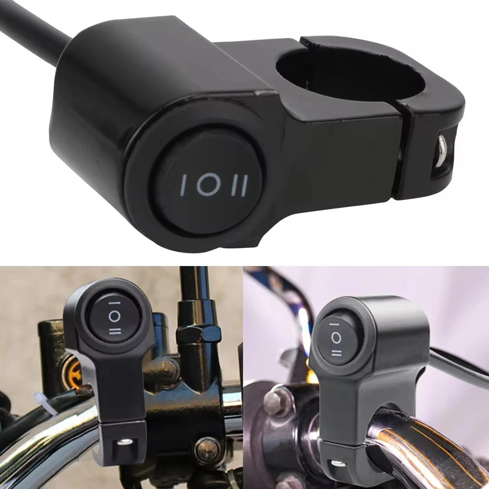 Universal Motorcycle 3 Way Switch ON OFF Mini Driving Light Switch With ...