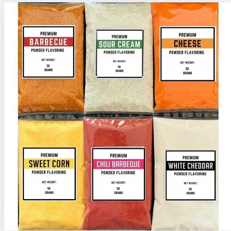 50G Potato French Fries Powder Flavorings Barbecue Sour Cream Cheese ...