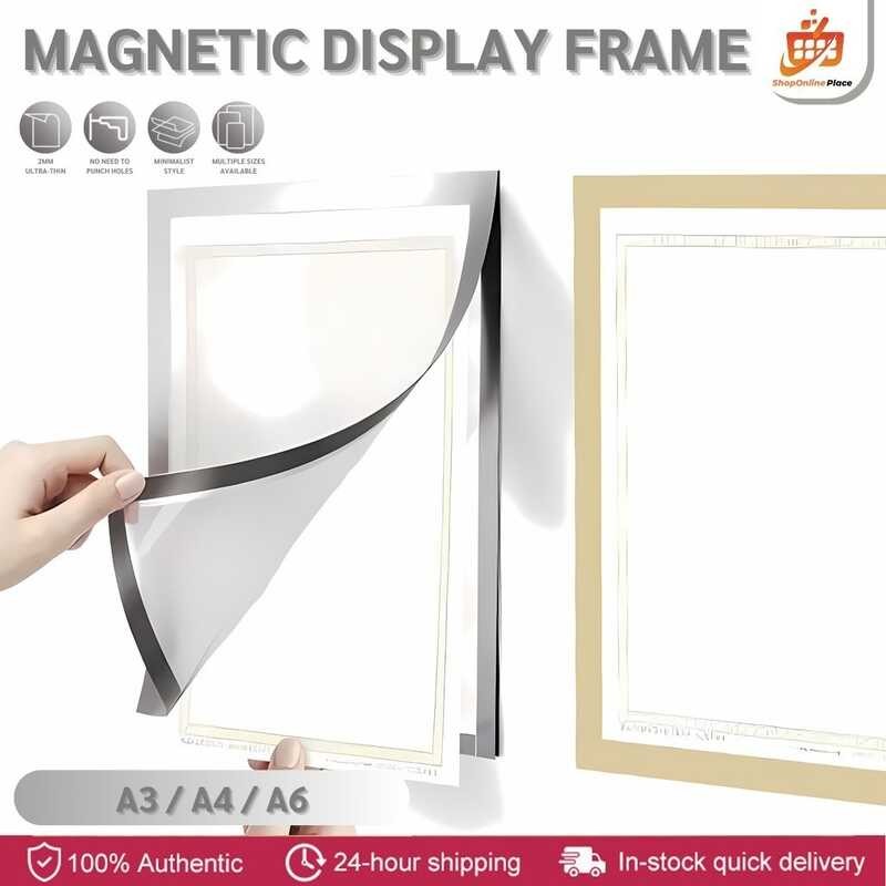 A4 Multi-Function Photo Frame Sticker DTI BIR Business Permit Wall ...