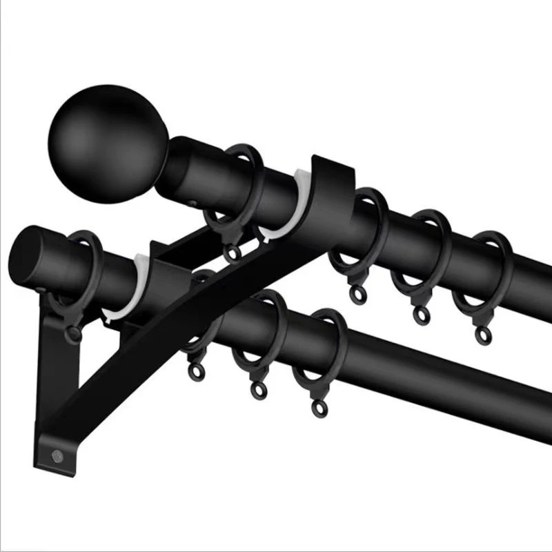 4Pcs Curtain Rod Bracket with crews Heavy Duty Aluminum Alloy Roman ...