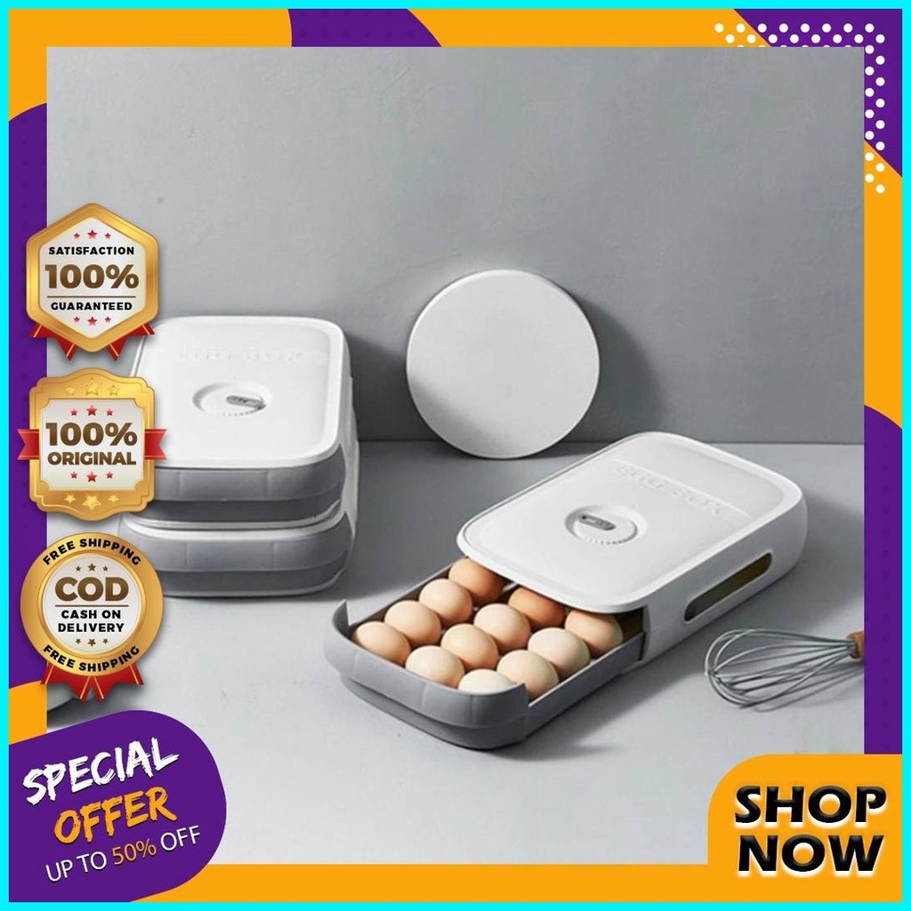 Best Promo Original Drawer Type Egg Storage Box 3 Layers 18 to 20 Grid ...