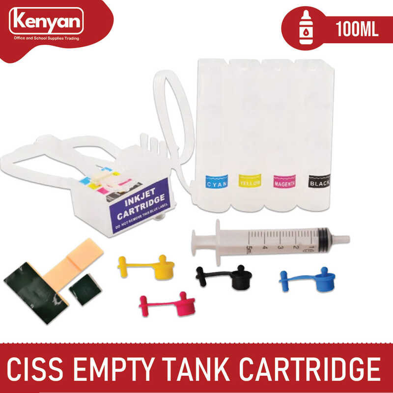 CISS Empty Tank Cartridge | Universal Printer Ink-Compatible CMYK ...