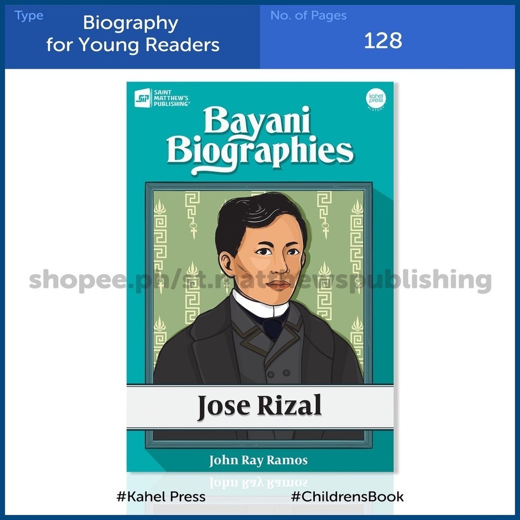 ♀ Bayani Biographies Book Set (Jose Rizal, Gregoria de Jesus, Andres ...
