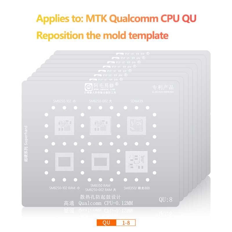 Amaoe High Quality Chip BGA Reballing Stencil Kits Set Solder Para Sa Android MTK Qualcomm CPU ...