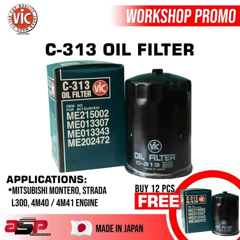 C-313 VIC Oil Filter Para Sa Mitsubishi Pero, Montero Sport, Strada ...