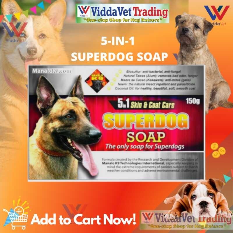 150 gram SUPERDOG 5-IN-1 / ALL-round SKINCARE SOAP PARA DOG PUPPY PETS ...
